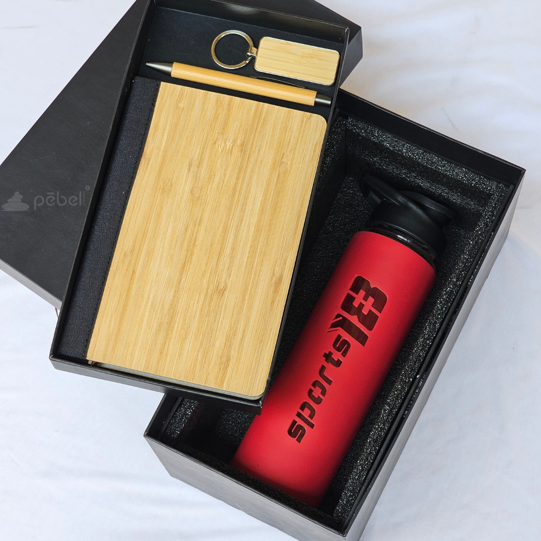 Sustainable Employee Welcome Hamper with Logo - Pebel Lifeware