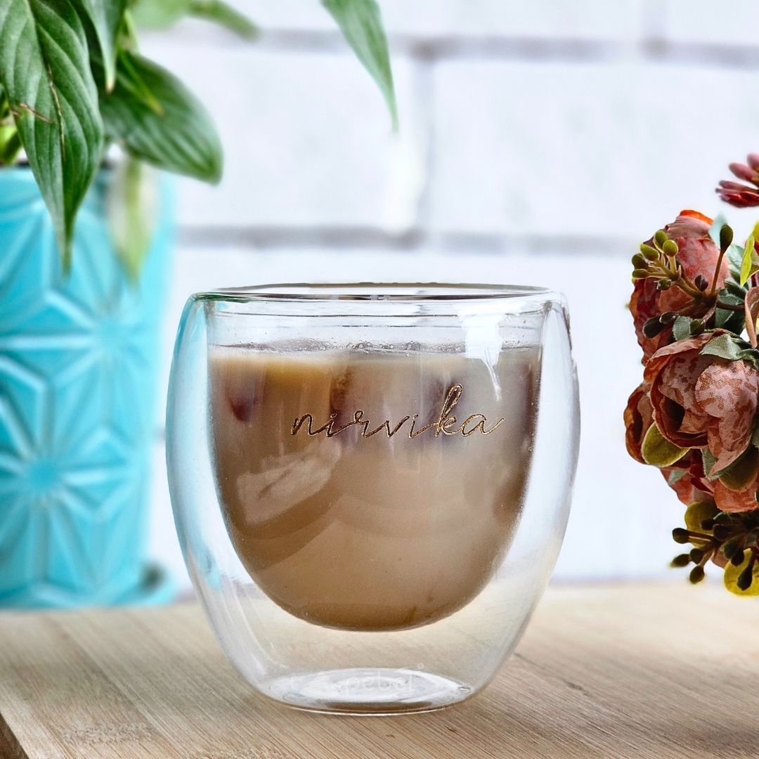 Aesthetic Double Wall Glass Mug - Durable & Insulated | Pebel Lifeware