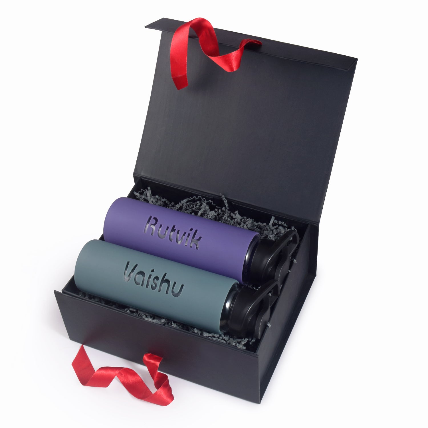 Anniversary Personalized Gift Hamper | Name Glass Bottles L – Pebel